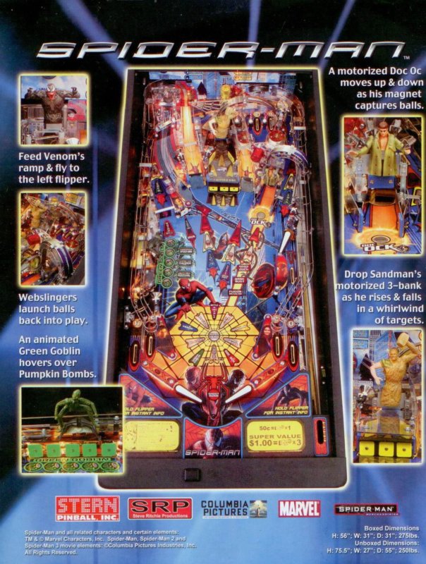Buy Spider-man Pinball Machine by Stern Online at $7999