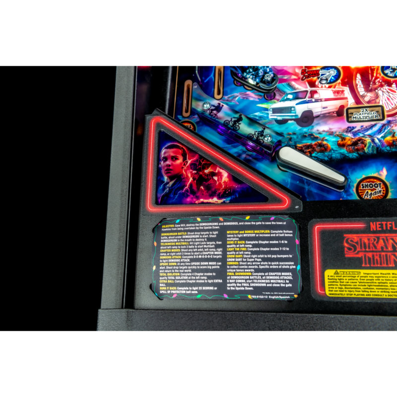 Buy Stranger Things Premium Pinball Machine by Stern Online at $9499.00