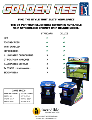 Buy Golden Tee PGA TOUR Home Edition - Deluxe Online at $6599