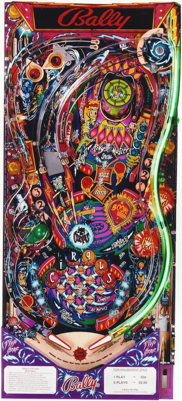 Buy Cirqus Voltaire Pinball Machine by Bally Online at $12999