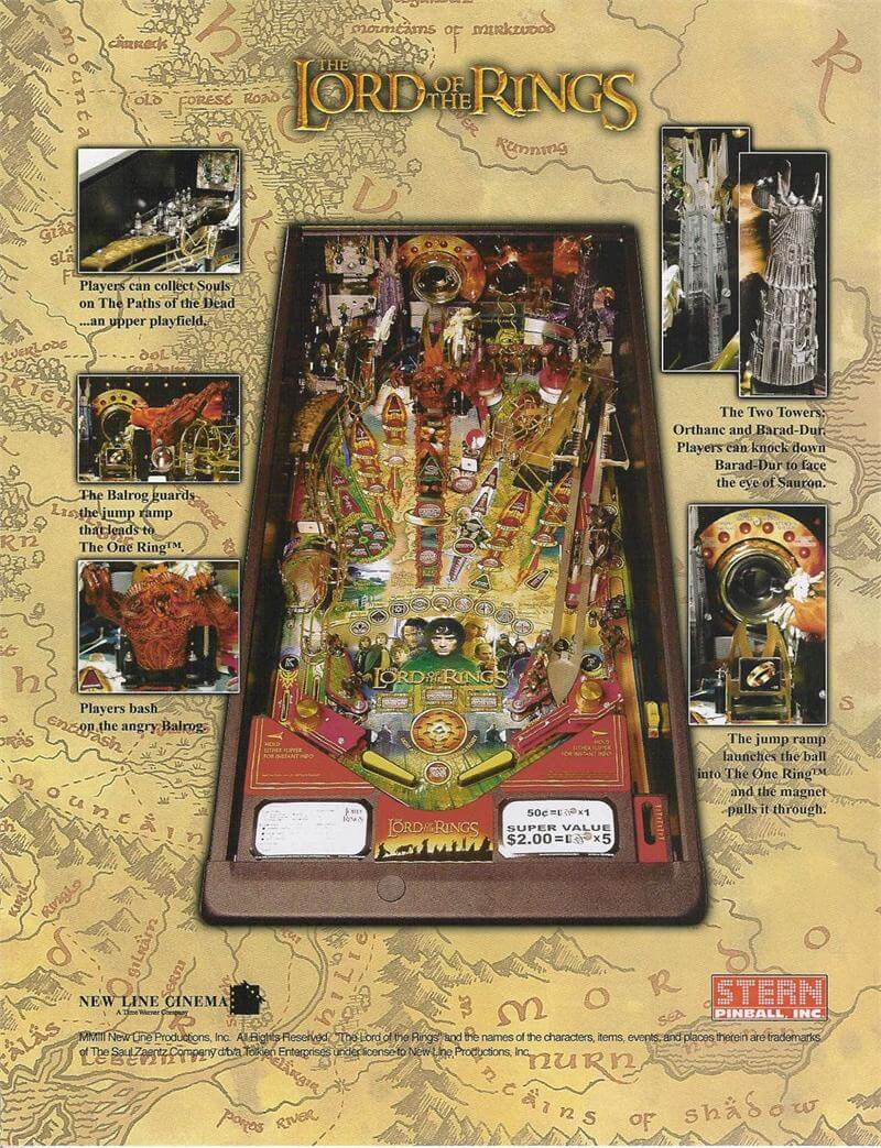 Buy Lord of the Rings Pinball Machine by Stern Online at $11999